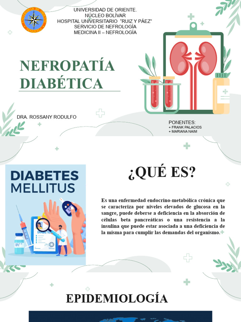 Nefropatia Diabetica | PDF | Diabetes | Medicina CLINICA