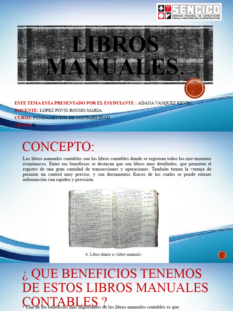Libros Manuales Contables - Aldana Vasquez Kevin - 03 | PDF ...