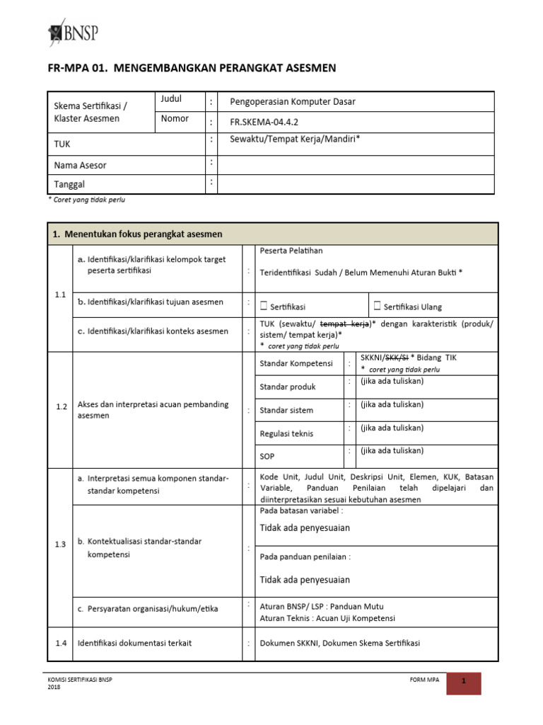 FR - Mpa-01 | PDF | Teknologi & Rekayasa