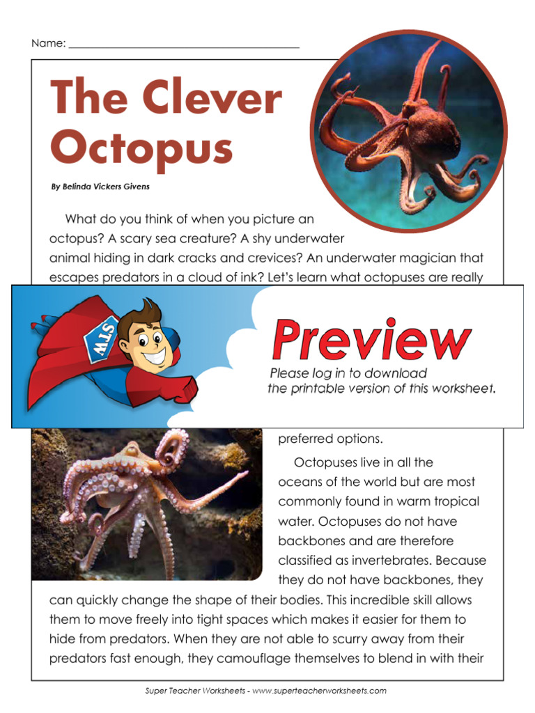 5th Eight Legged Creatures 1 | PDF | Octopus | Predation