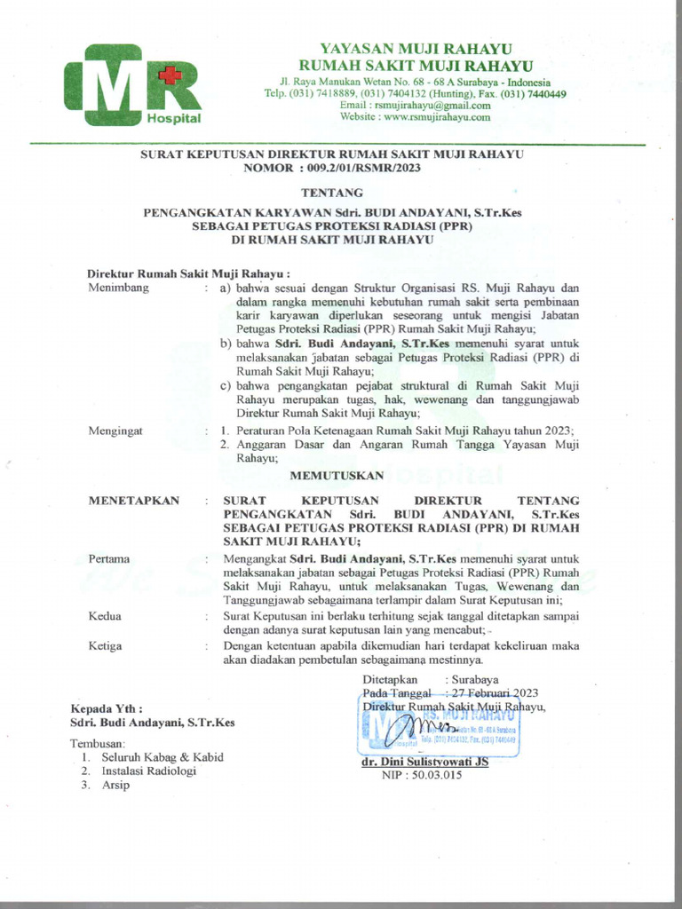 Penunjukan PPR | PDF