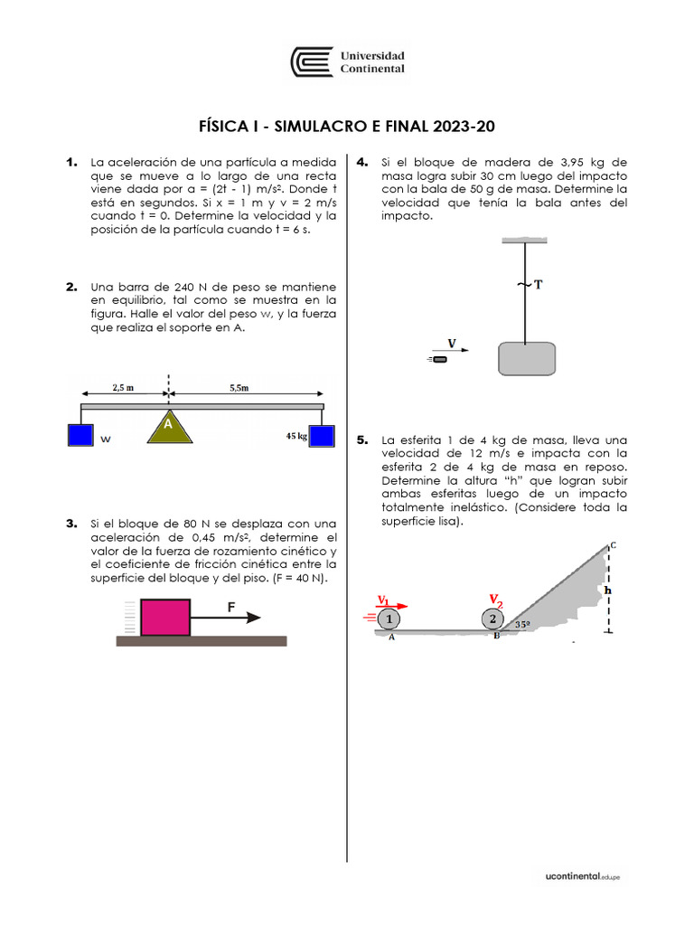 Simulacro e Final 2023-20 | PDF