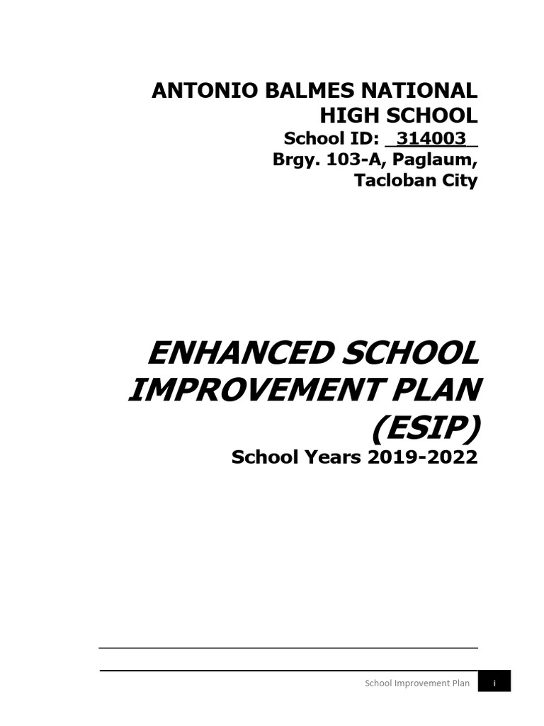 Abnhs E-Sip 2019-2022 | PDF