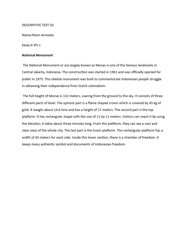 DESCRIPTIVE TEXT 02 ILHAM ARMEDIA X IPS 1 CC | PDF | Ilmu Sosial