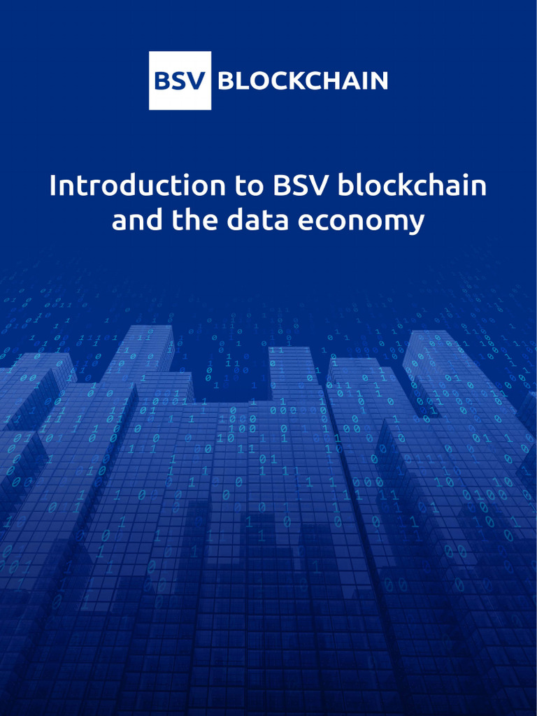 BSV For Data Economy - BSV Blockchain EBook - 230914 - 222812 | PDF | Internet Of Things ...