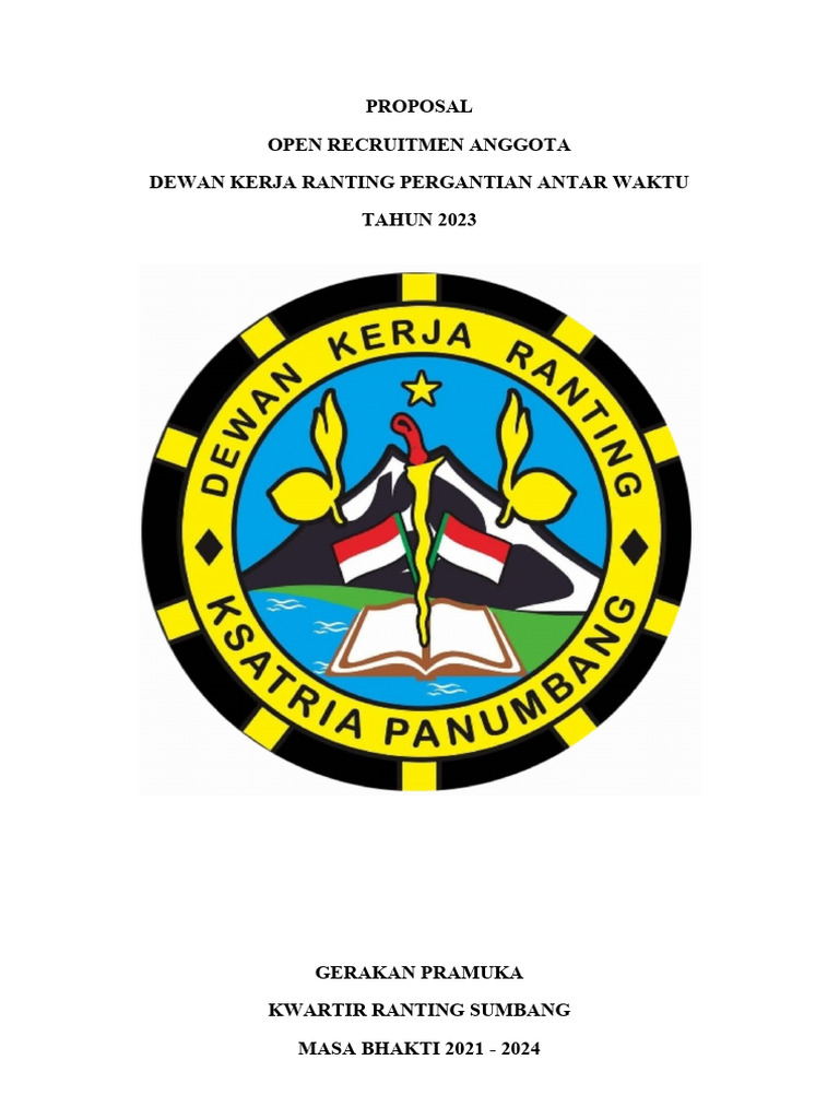 Proposal Oprek DKR 2023 | PDF