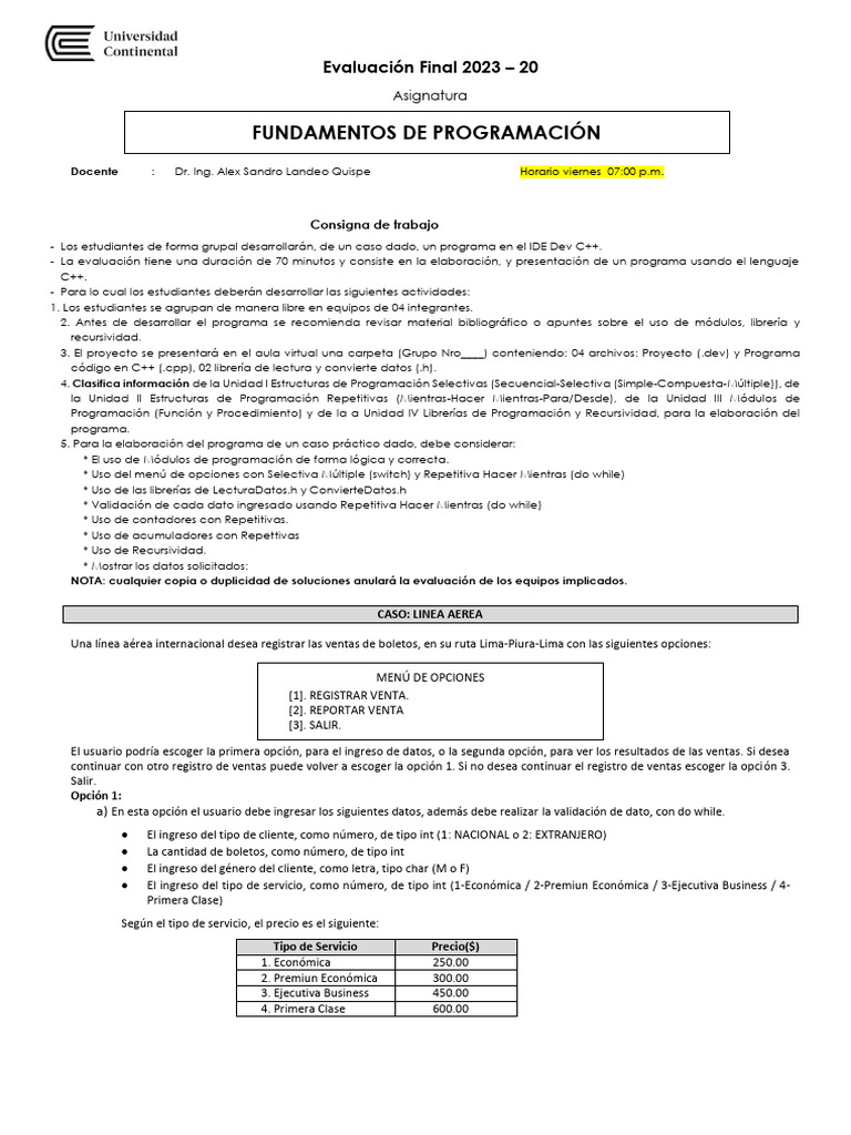 Semana 16 EV FINAL - 24007 | PDF