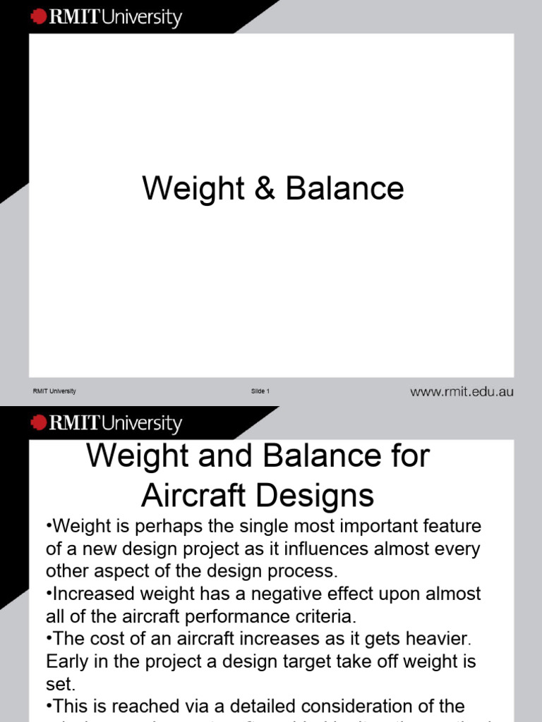 Aircraft Weight and Balance Overview | PDF | Technology & Engineering