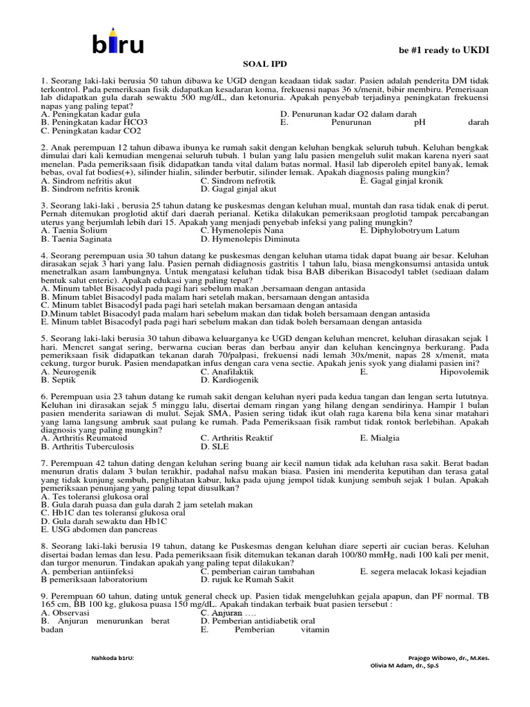 Bank Soal IPD | PDF | Sains & Matematika