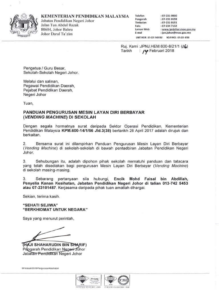 Panduan_Pengurusan_Mesin_Layan_Diri | PDF