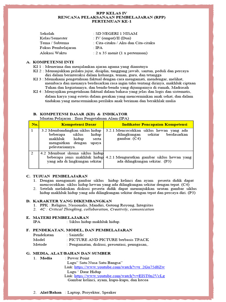 RPP PPG Syamsul | PDF