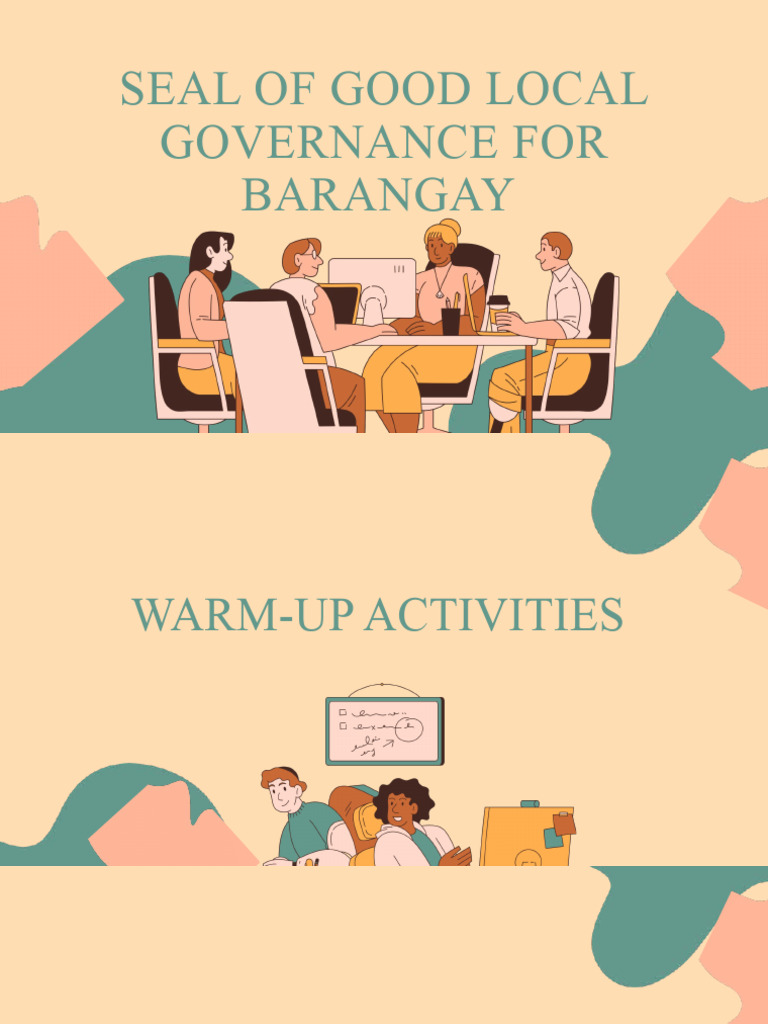 Seal of Good Local Governance | PDF | Governance | Social Protection