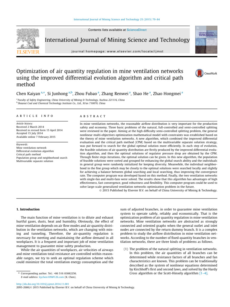 1 s2.0 S2095268614001700 Main | PDF | Mathematical Optimization | Nonlinear Programming