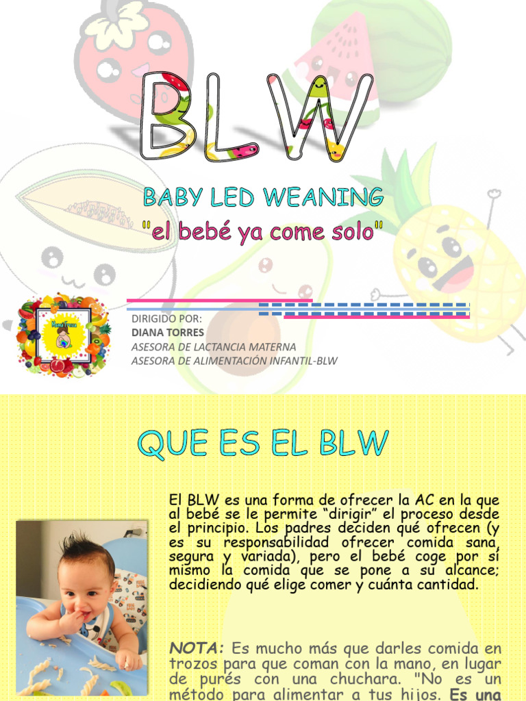 Taller BLW MF | PDF | Alimentos | Amamantamiento
