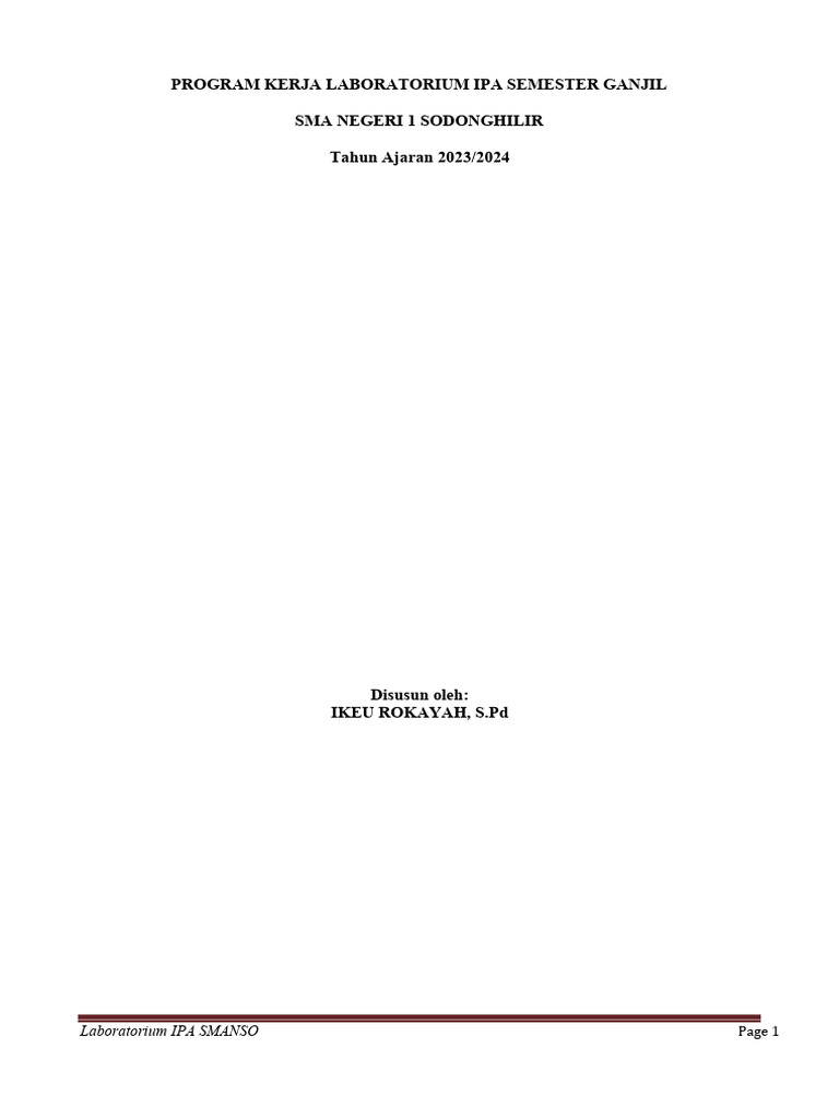 Proker Lab Ipa 2020 | PDF