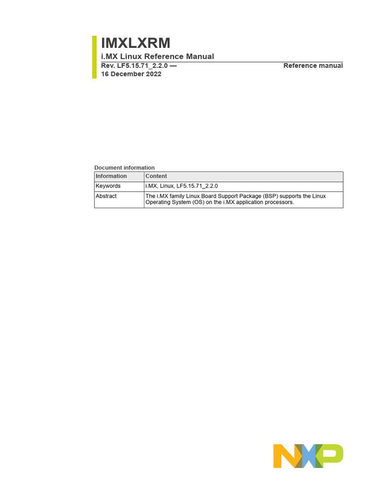 I.mx Linux Reference Manual | PDF | Usb | Flash Memory