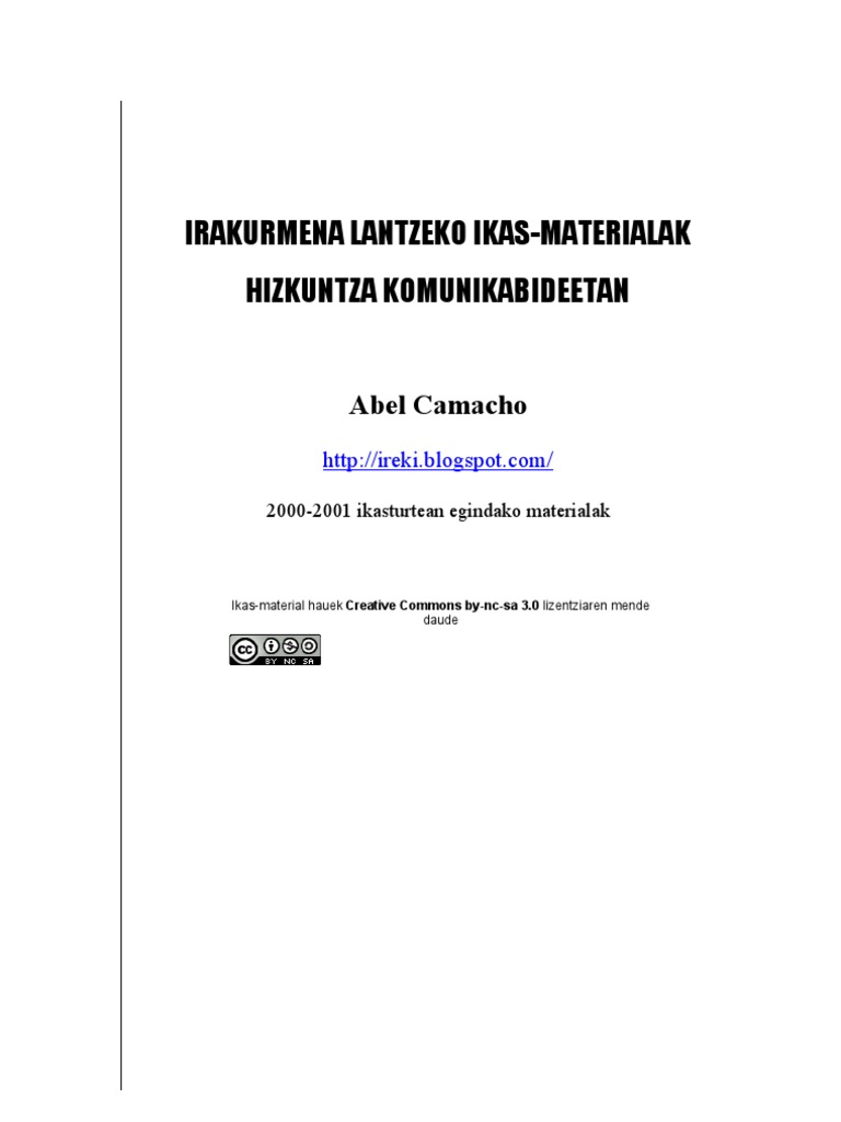 Irakurmena Lantzeko Materialak | PDF