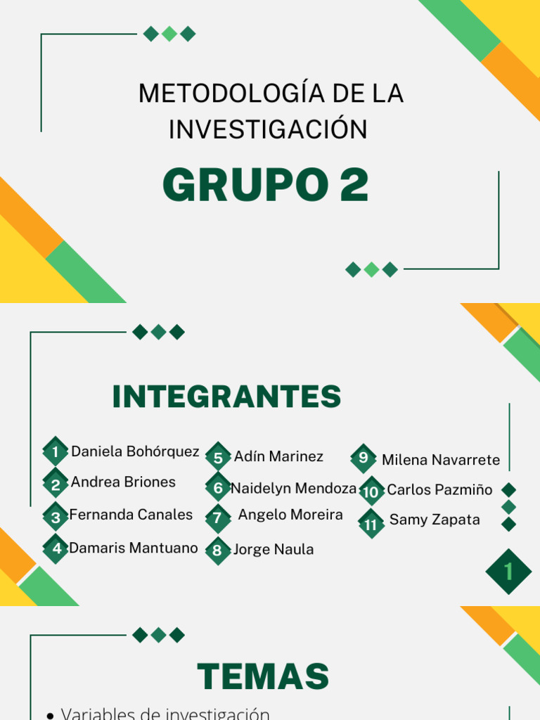 Grupo 2 Hipotesis Y Variables Pdf