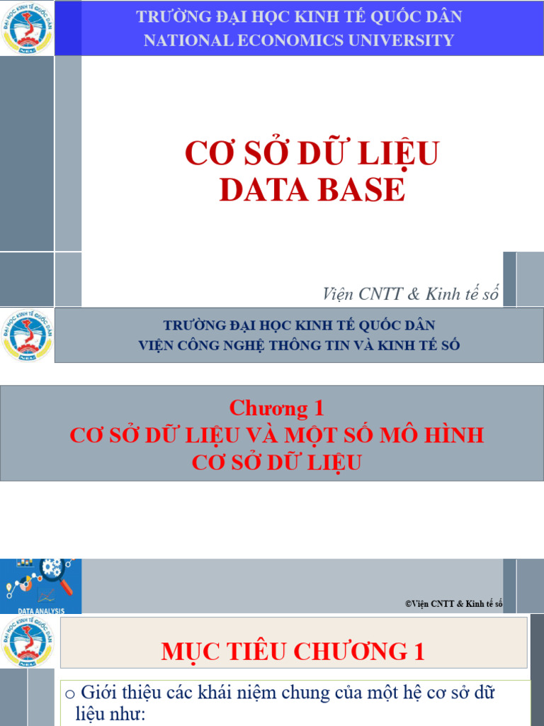 Chương 1 - DataBase - P1 | PDF