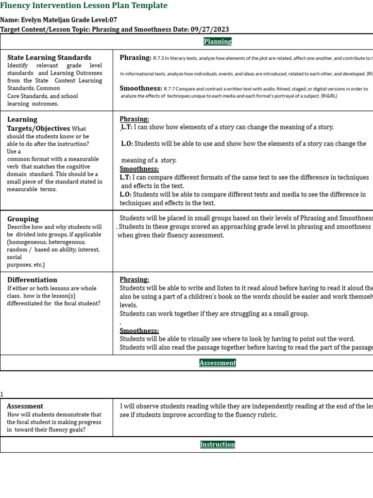 Fluency | Download Free PDF | Punctuation | Fluency