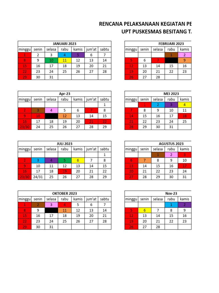 Kalender RPK Promkes 2023 | PDF