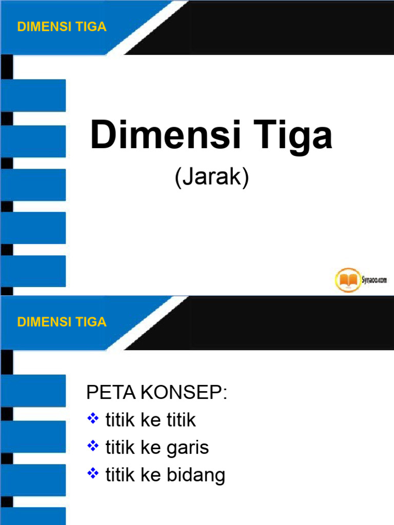 Dimensi Tiga Jarak - Pertemuan 1 | PDF