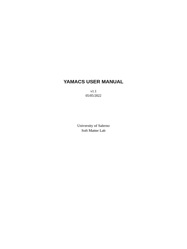 YAMACS User Manual | PDF | Computer File | Directory (Computing)