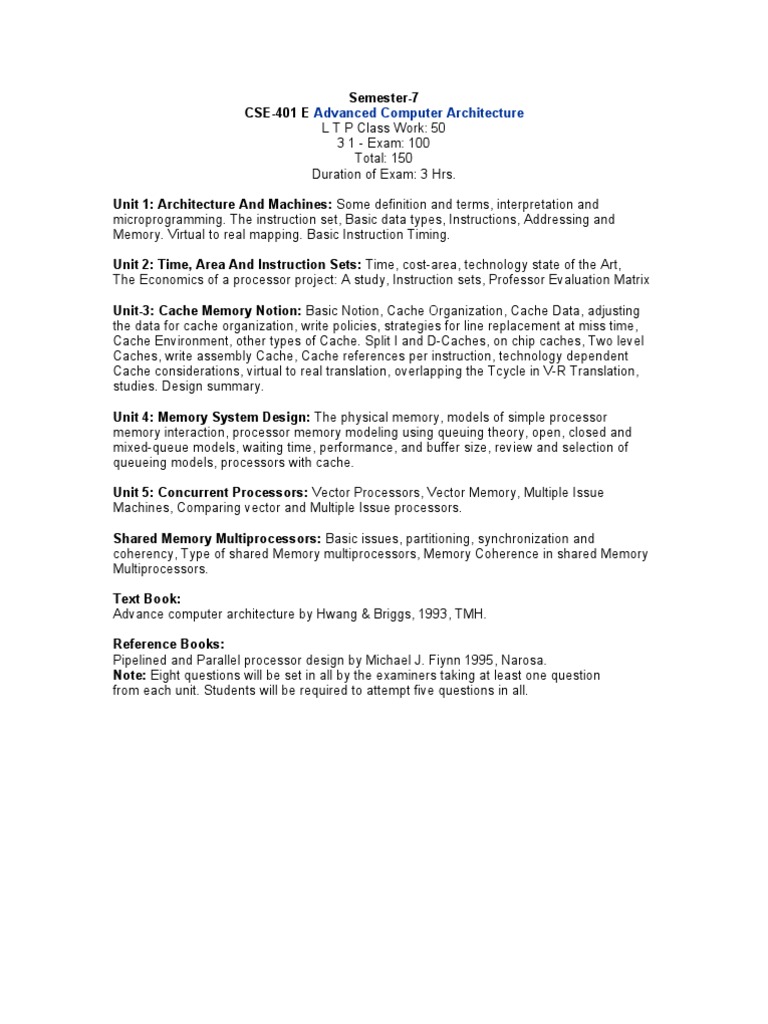 7th Semister | PDF | Parsing | Cpu Cache