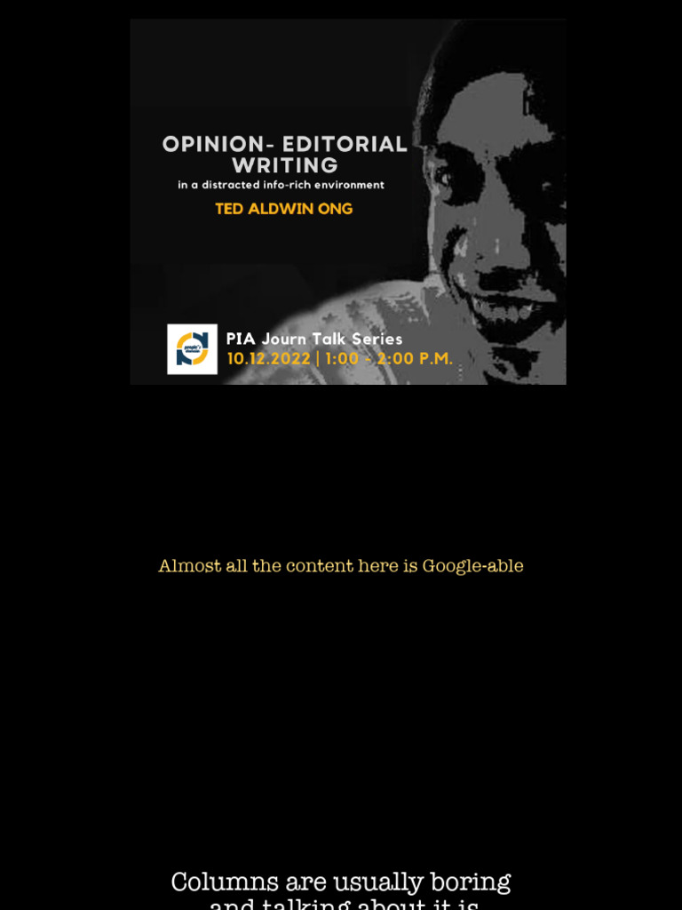 Understanding Editorials and Columns | PDF | Newspapers | Journalism