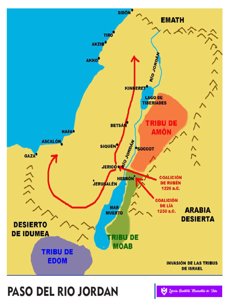 Mapa Paso Del Jordan | PDF