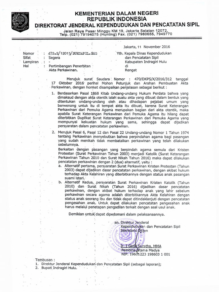 472.2 12015 Dukcapil - Ses - (11 11 2016) | PDF