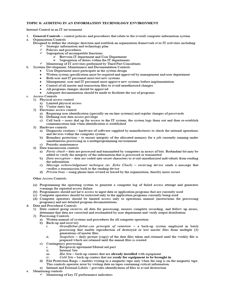 08-AUDITING-IN-AN-IT-ENVIRONMENT | PDF | Computer Program | Programming