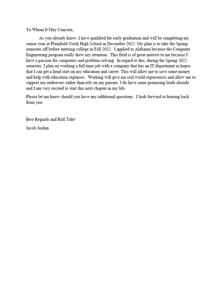 Alabama Lapse Letter | PDF | Career & Growth