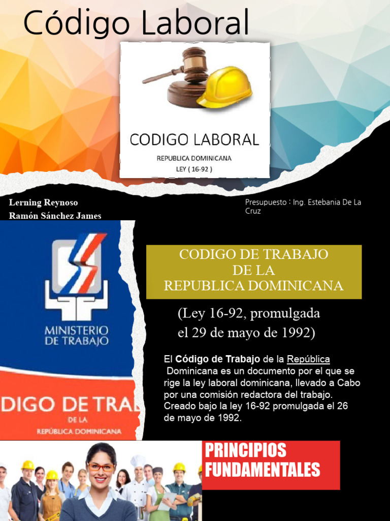 Código Laboral - PPTX Hoy | PDF