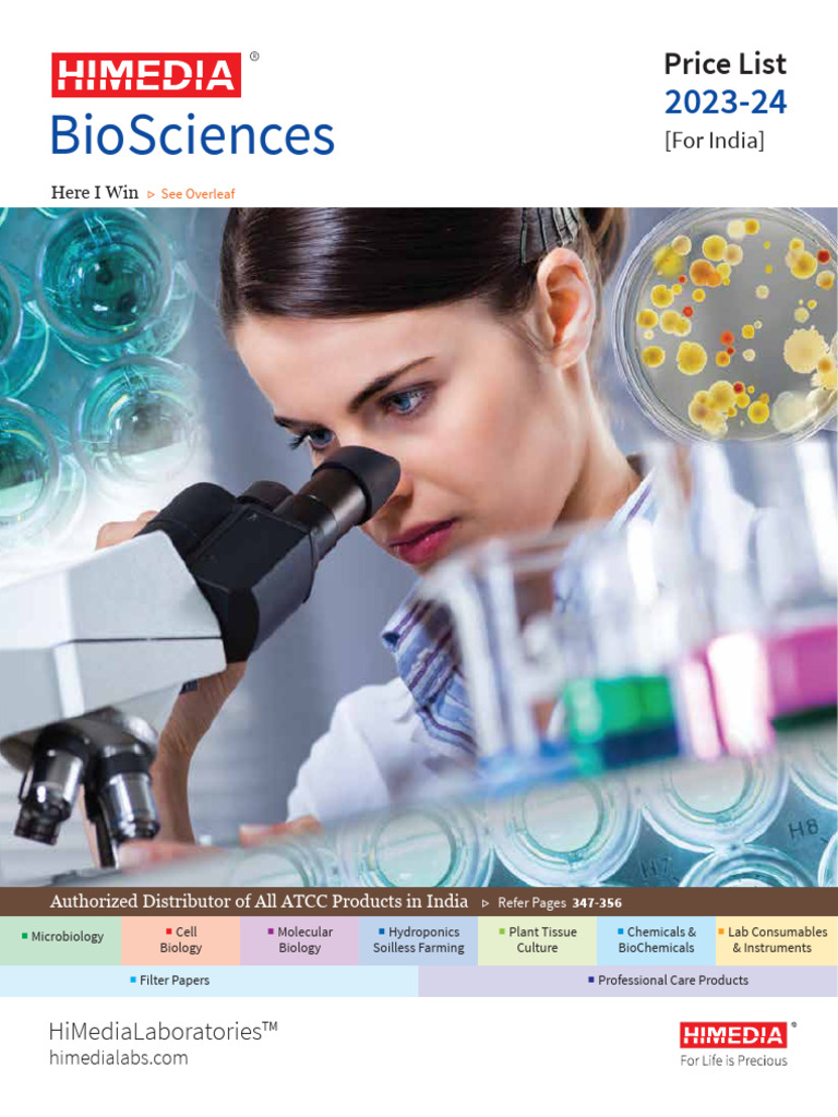 HiMedia Catalogue | PDF | Growth Medium | Escherichia Coli