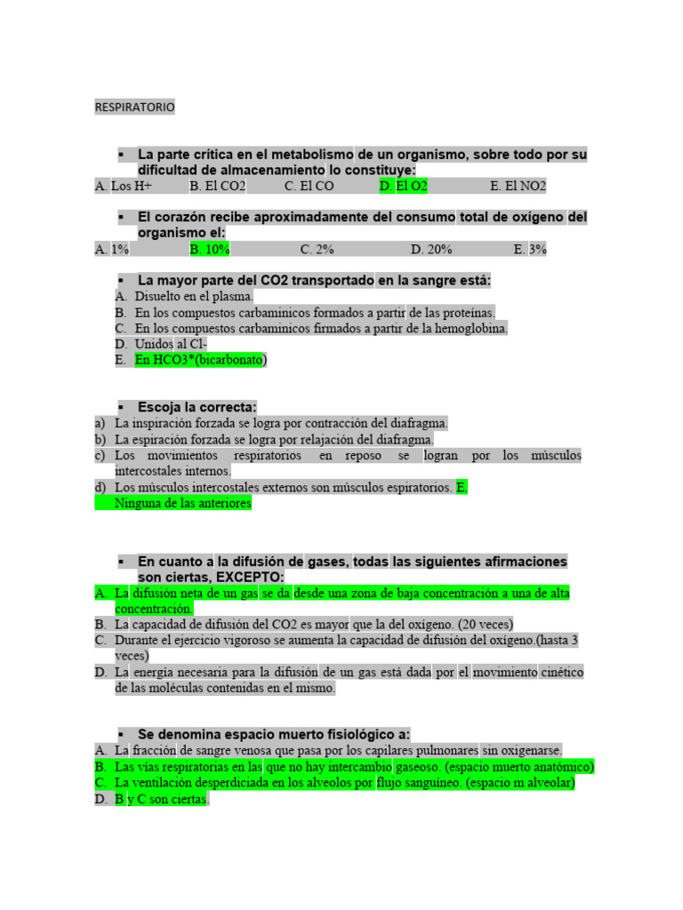 respi (1) | PDF | Sistema respiratorio | Riñón