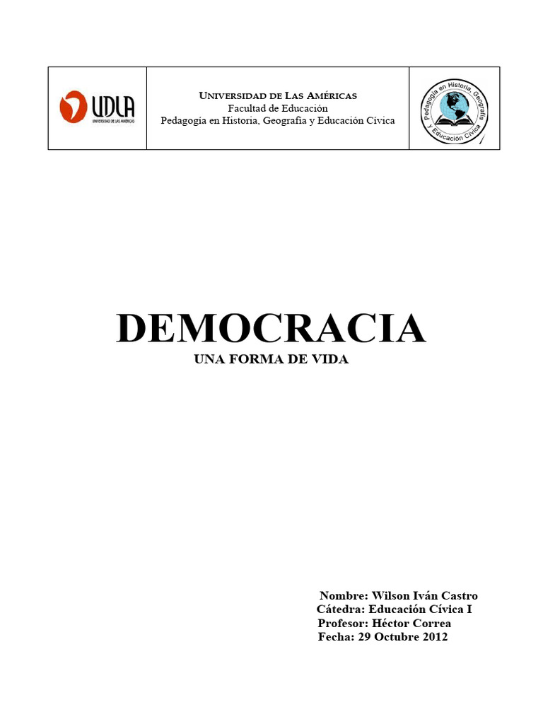 Democracia 1 Pdf Democracia Ideologías Políticas
