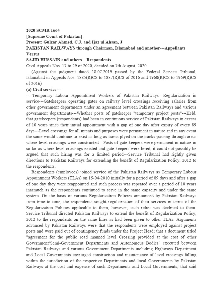 2020 SCMR 1664 | PDF