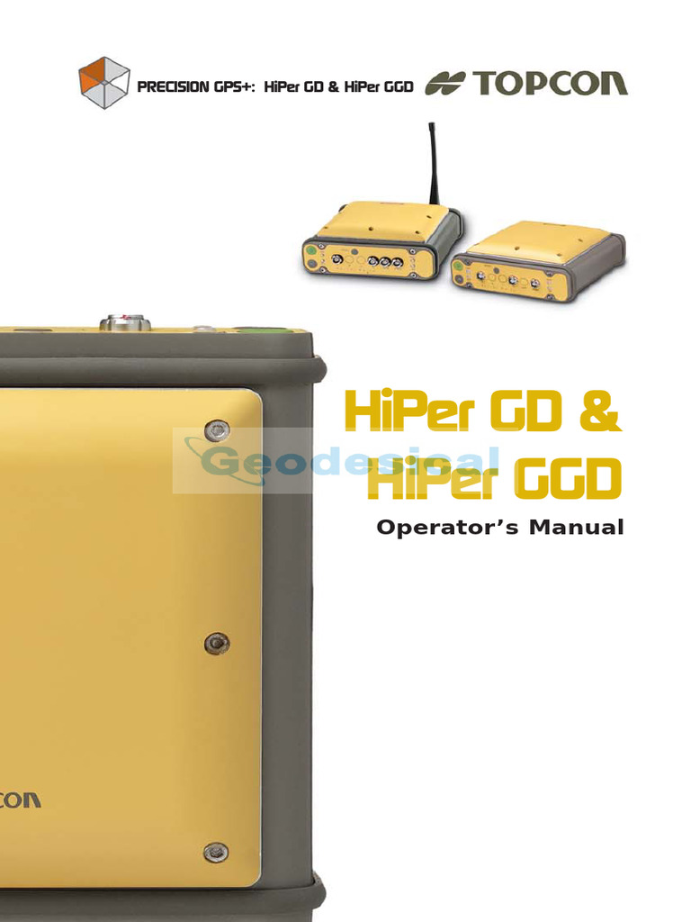 Topcon Manual Gps Centimetrico Hiper GD y GGD en | PDF | Global ...