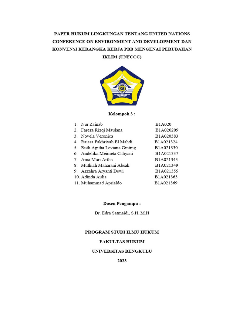 Paper Hukum Lingkungan Baru | PDF