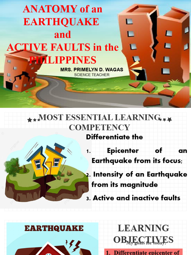 q2 - w3 - Anatomy of Earthquake & Active Faults in The Philippines ...