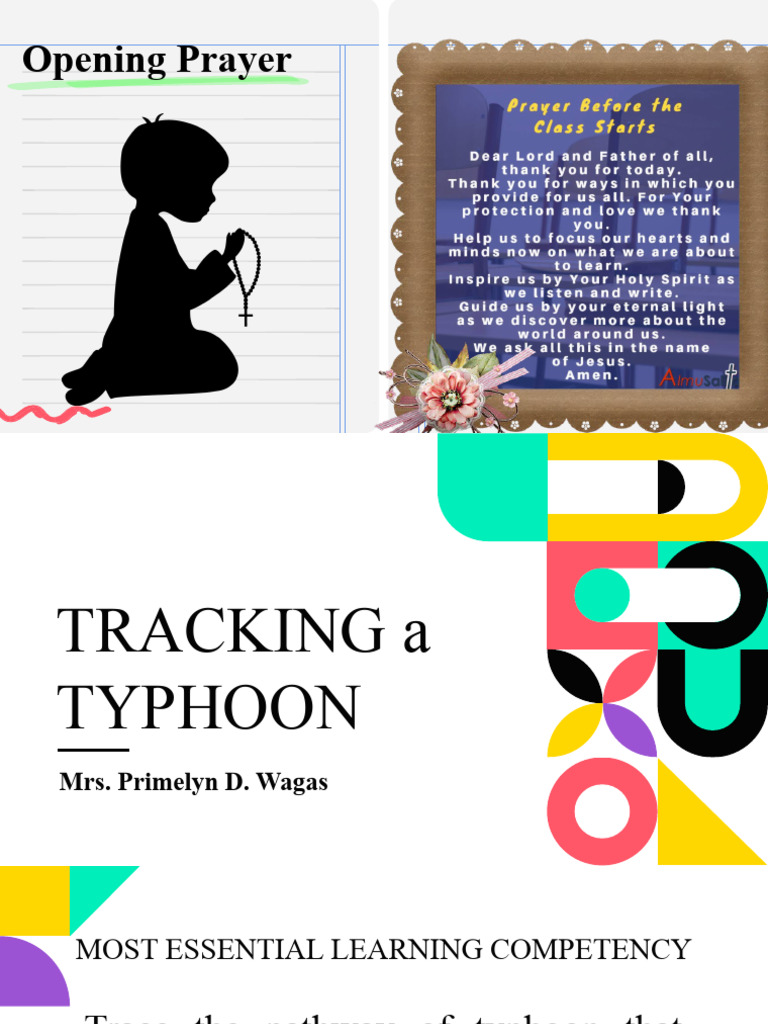q2 - w6 - Tracking A Typhoon | PDF | Tropical Cyclones | Weather Forecasting