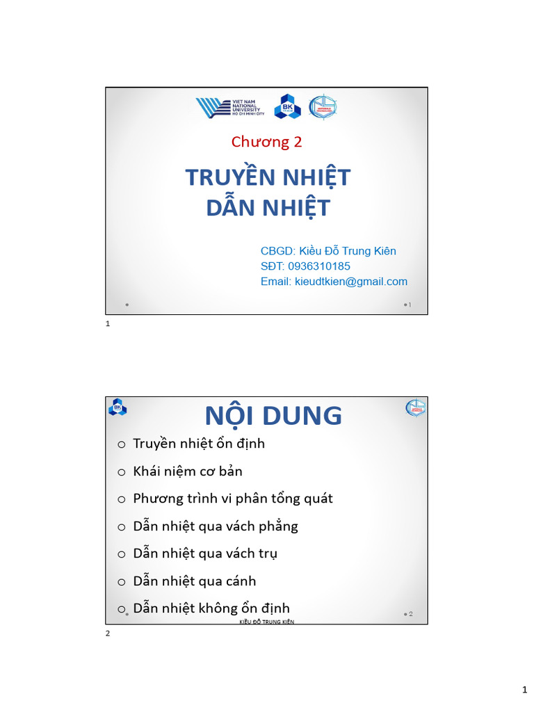 Chuong 2 - Truyen Nhiet Dan Nhiet (LT-BT) | PDF