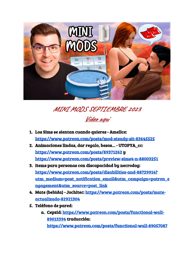 Mini Mods Septiembre 2023 | PDF