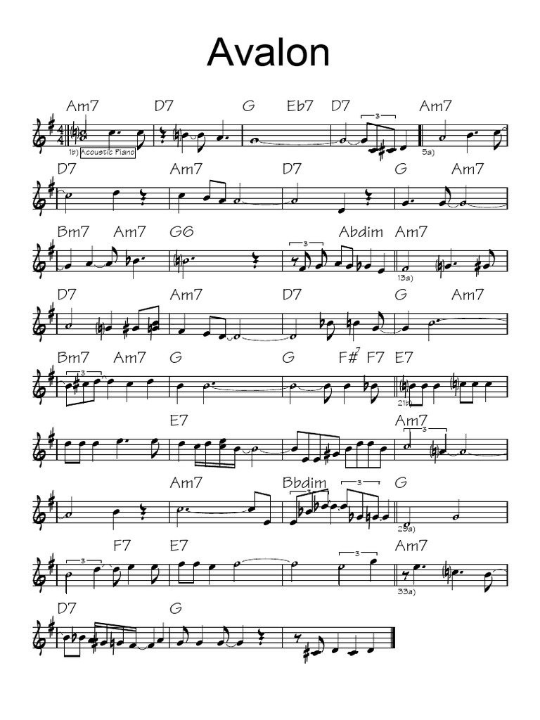 Acoustic Piano Chord Progressions | PDF