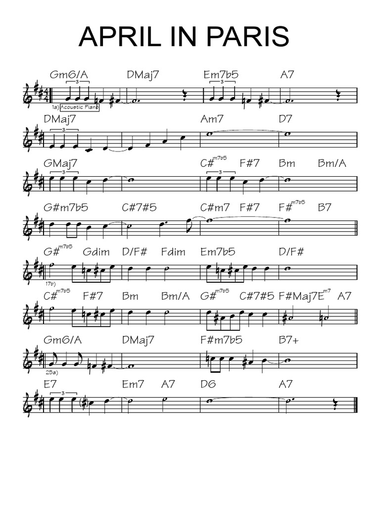 APRIL IN PARIS | PDF