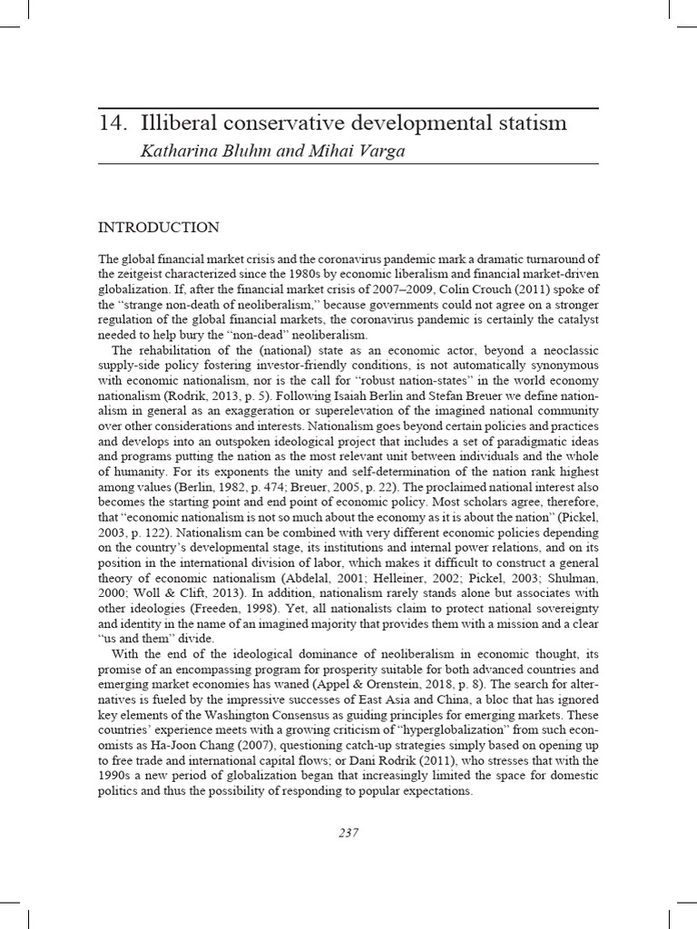 Illiberal Conservative Statism | PDF | Conservatism | Nationalism