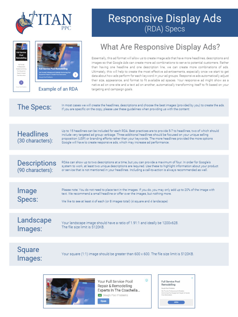 Display Ads Spec Sheet | PDF | Marketing | Computing