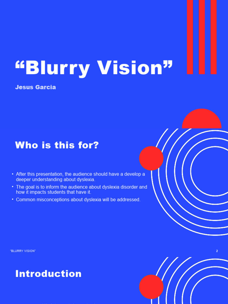Blurry Vision | PDF | Dyslexia | Visual Perception