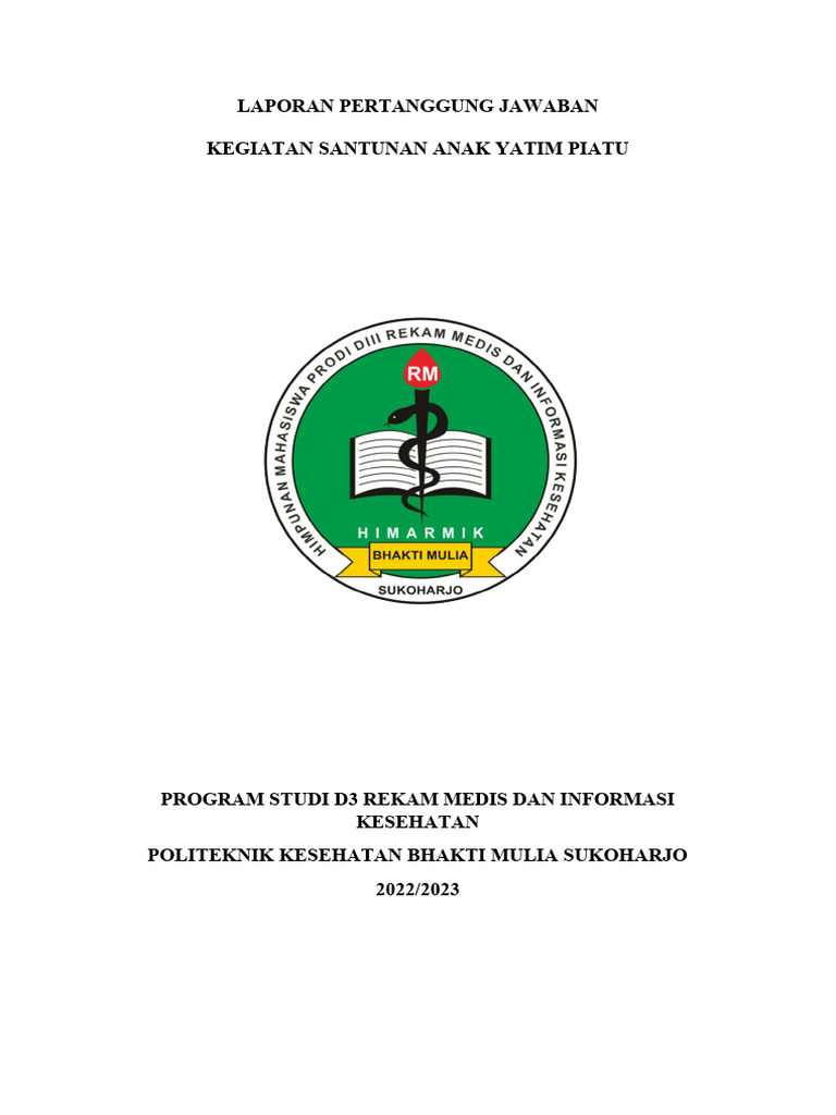 LPJ Proker Santunan Anak Yatim Grogol | PDF